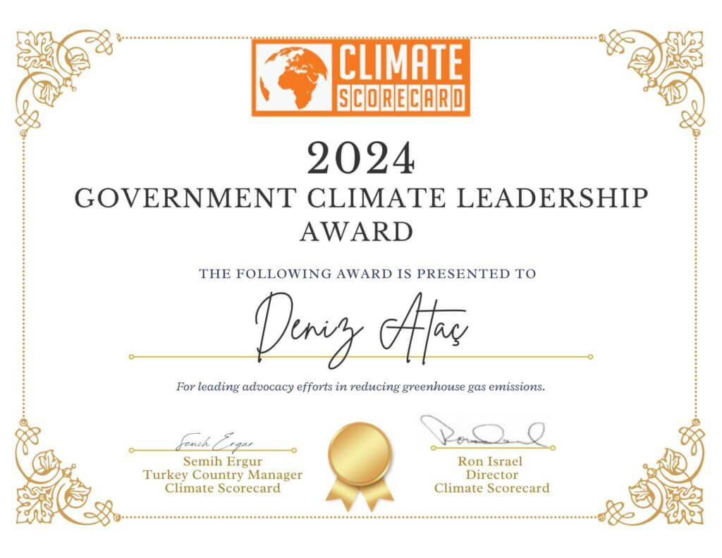 Turkey 2024 Climate Scorecard Award: Deniz Ataç - Climate Scorecard